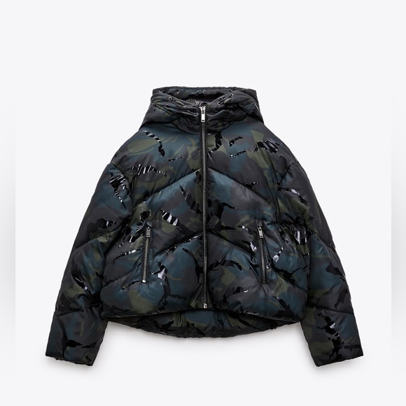 Zara | Jackets & Coats | Zara Quilted Jacket With Hood | Poshmark